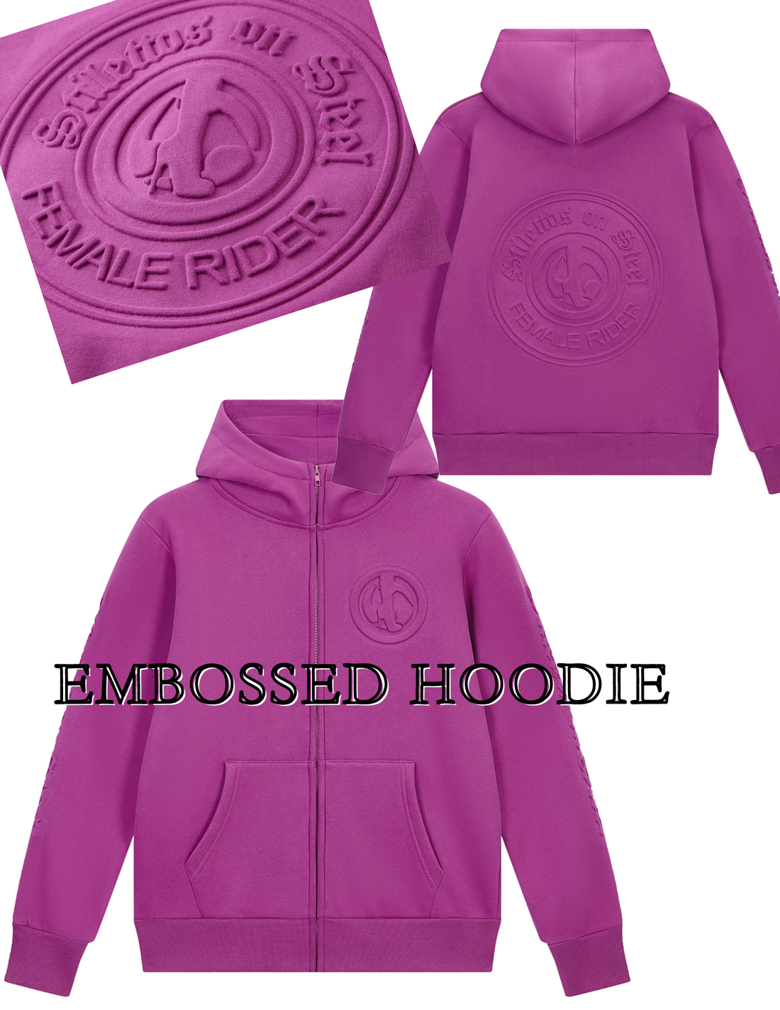 Embossed Hoodie – The Stiletto Store